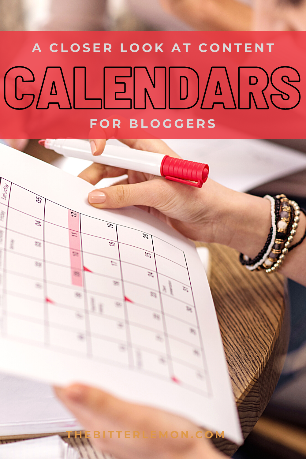 Content Calendars for Bloggers. – The Bitter Lemon